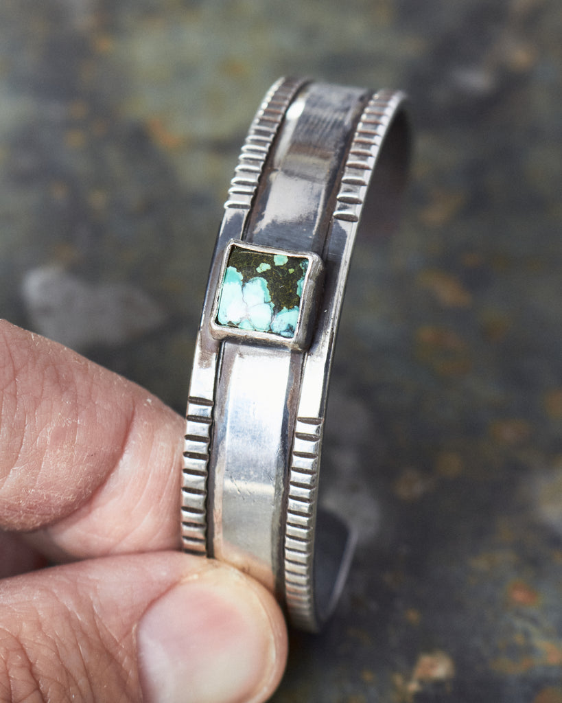 Tenable Crafts Silver Turquoise Bracelet #201 – Second Sunrise