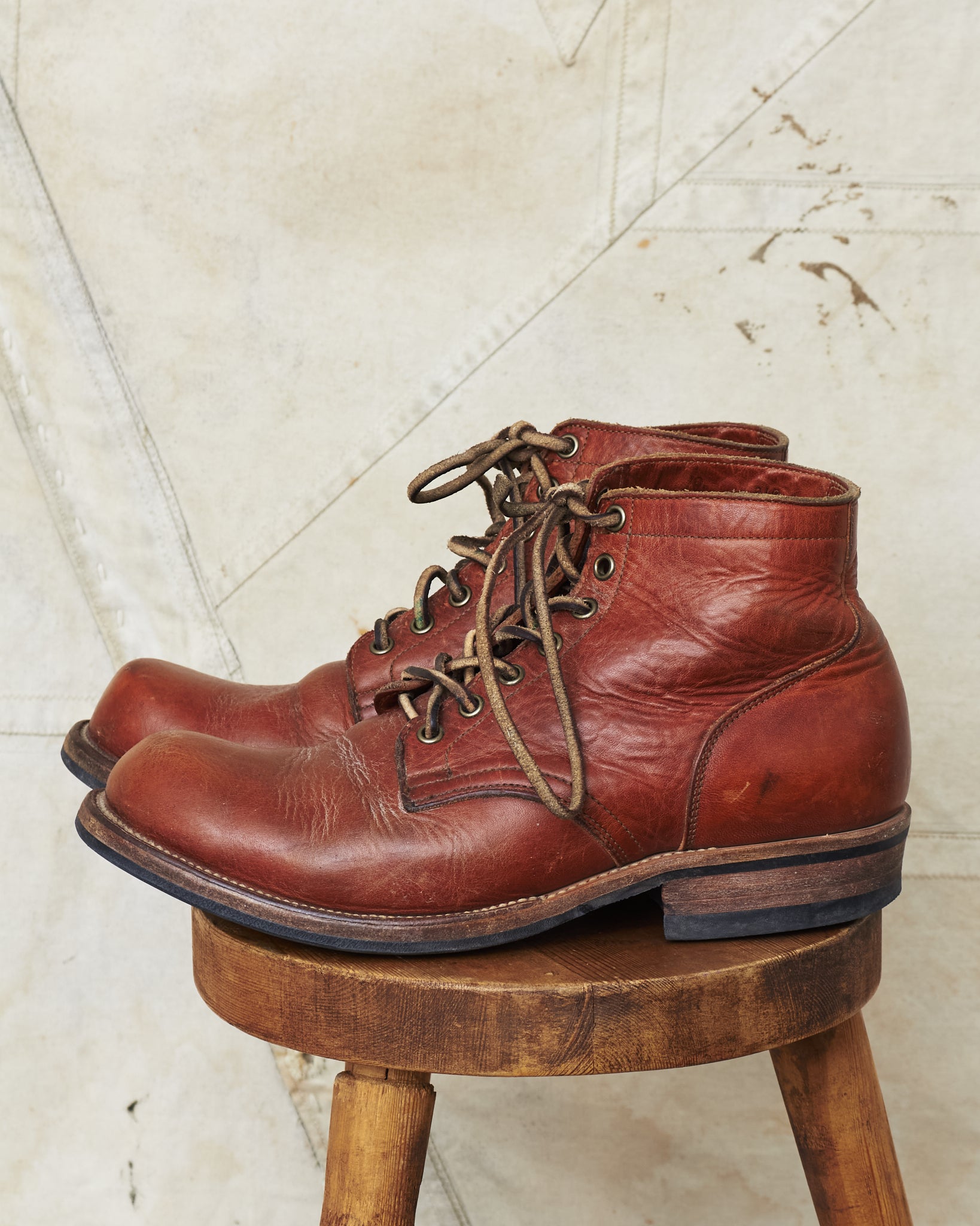 Second Hand Viberg Service Boot 310 Raw Natural Wooly Chromexcel Size ...