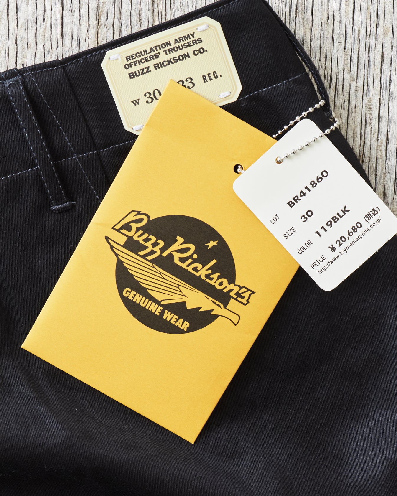 Buzz Rickson's William Gibson Chino 1942 Model Black BR41860 – Second ...