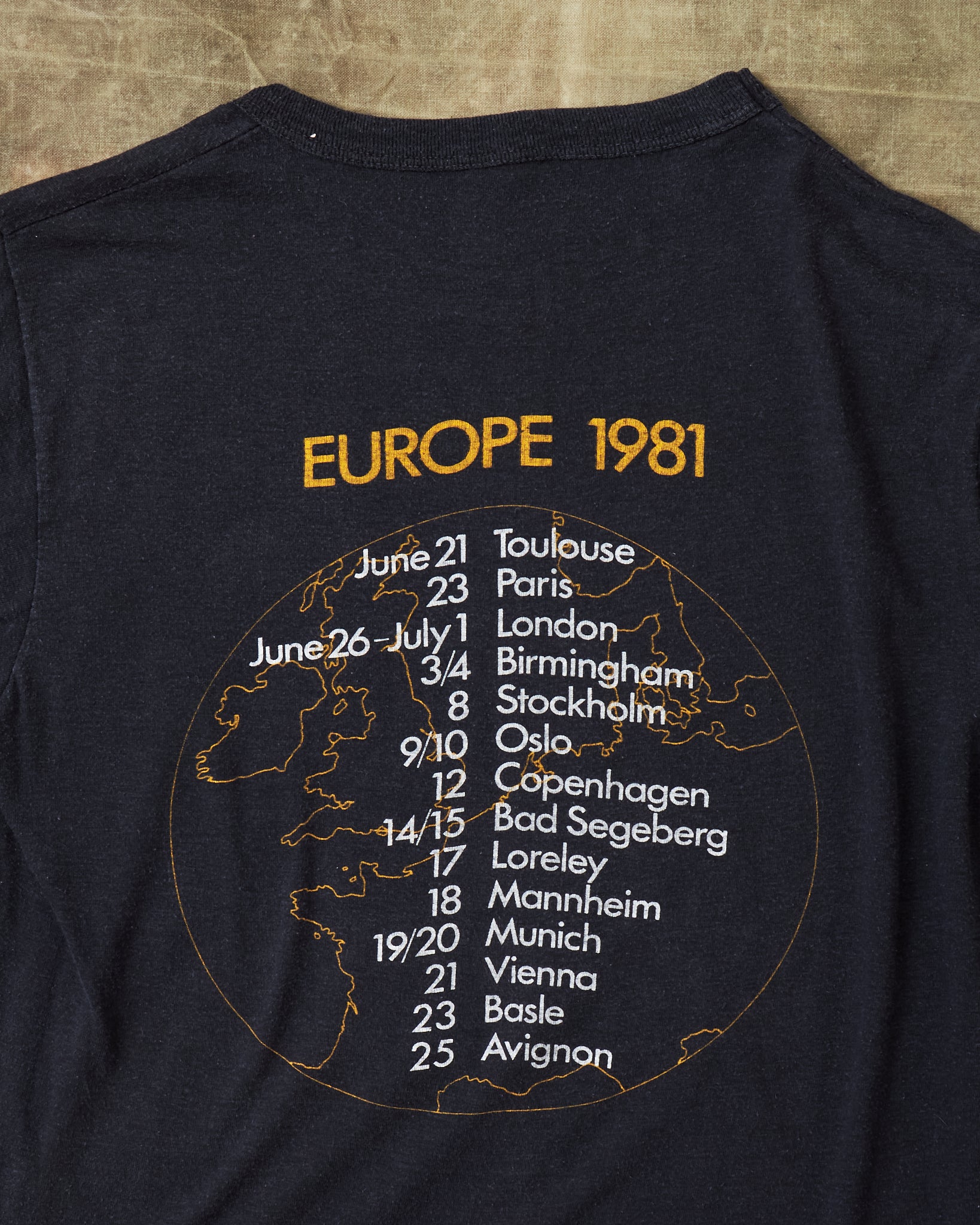 Vintage Bob Dylan European Concert Tour 1981 T-Shirt – Second Sunrise