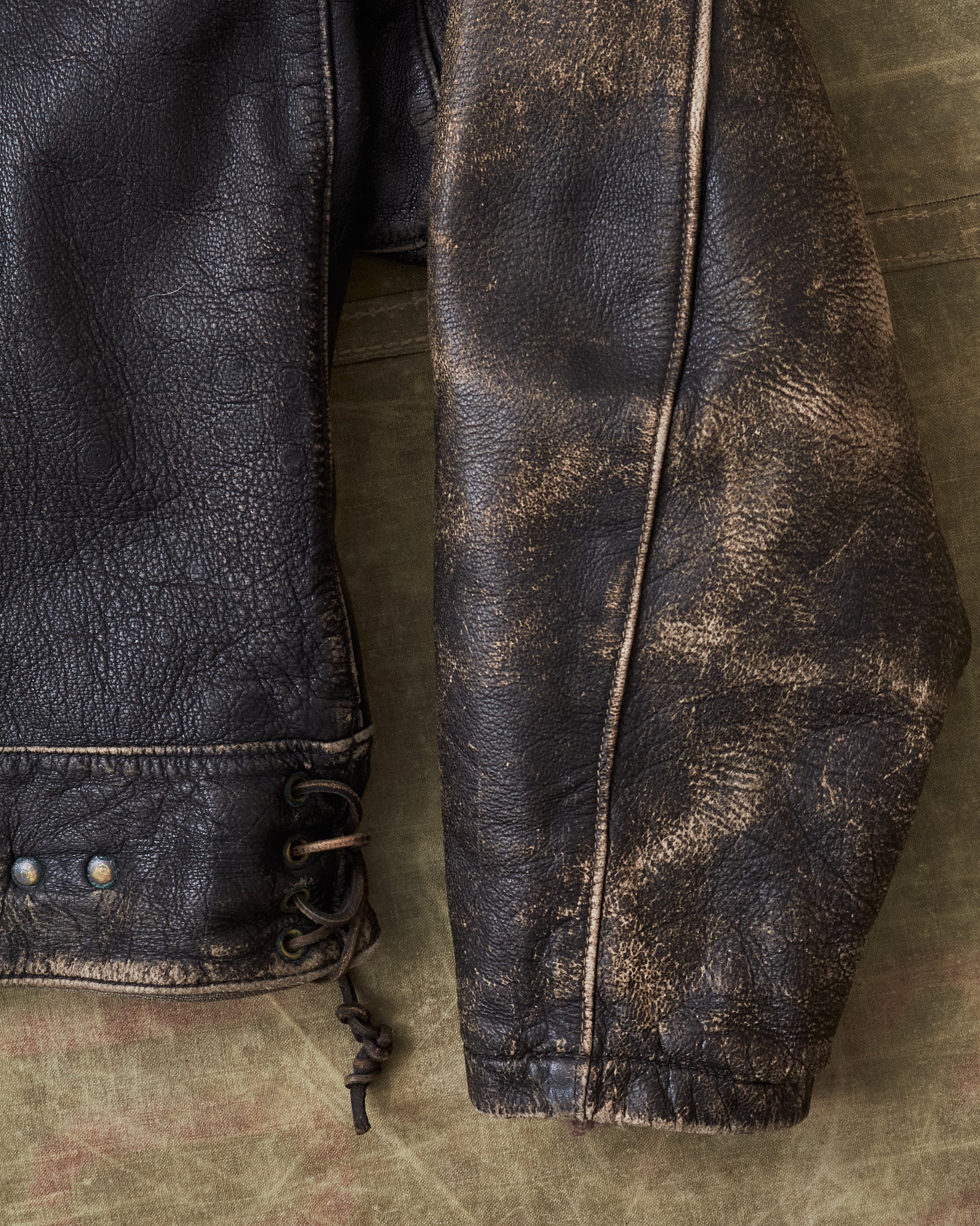 Vintage Swedish Army Dispatch Riders Leather Jacket "Ordonnansjacka" S ...