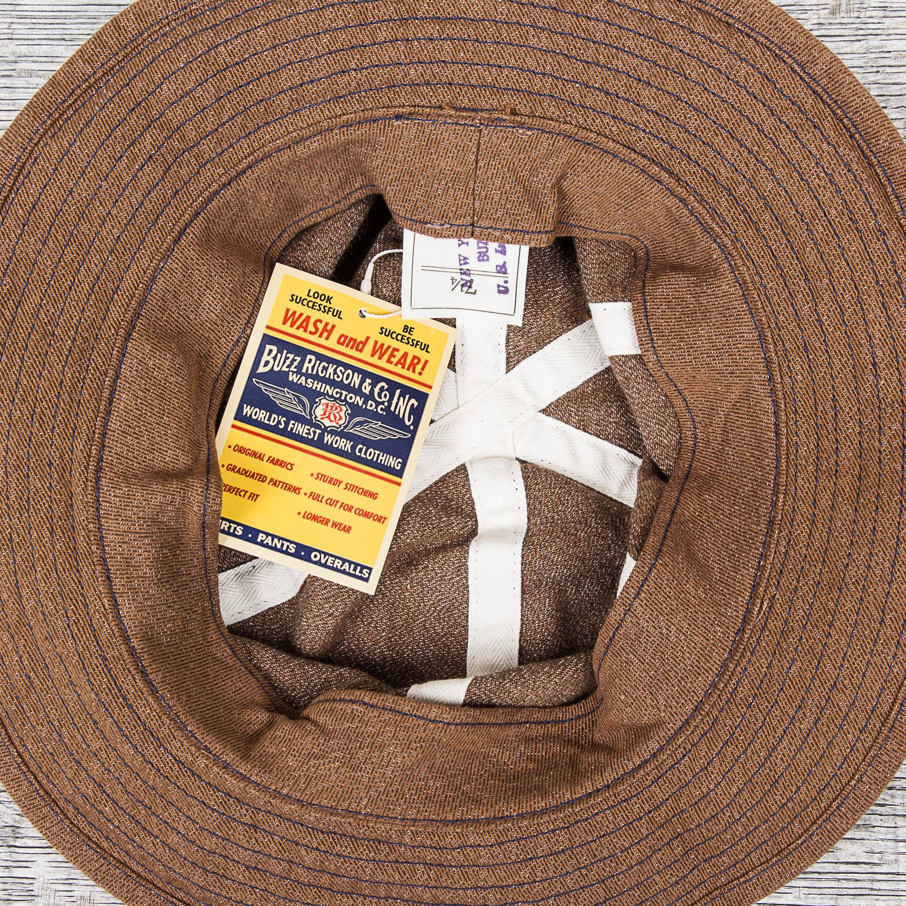 Buzz Rickson's Brown Denim Daisy Mae Hat – Second Sunrise