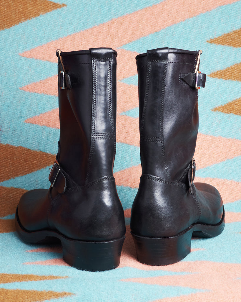 Råland Bootmaker Engineer Boots Horsehide Black Handmade In Sweden ...