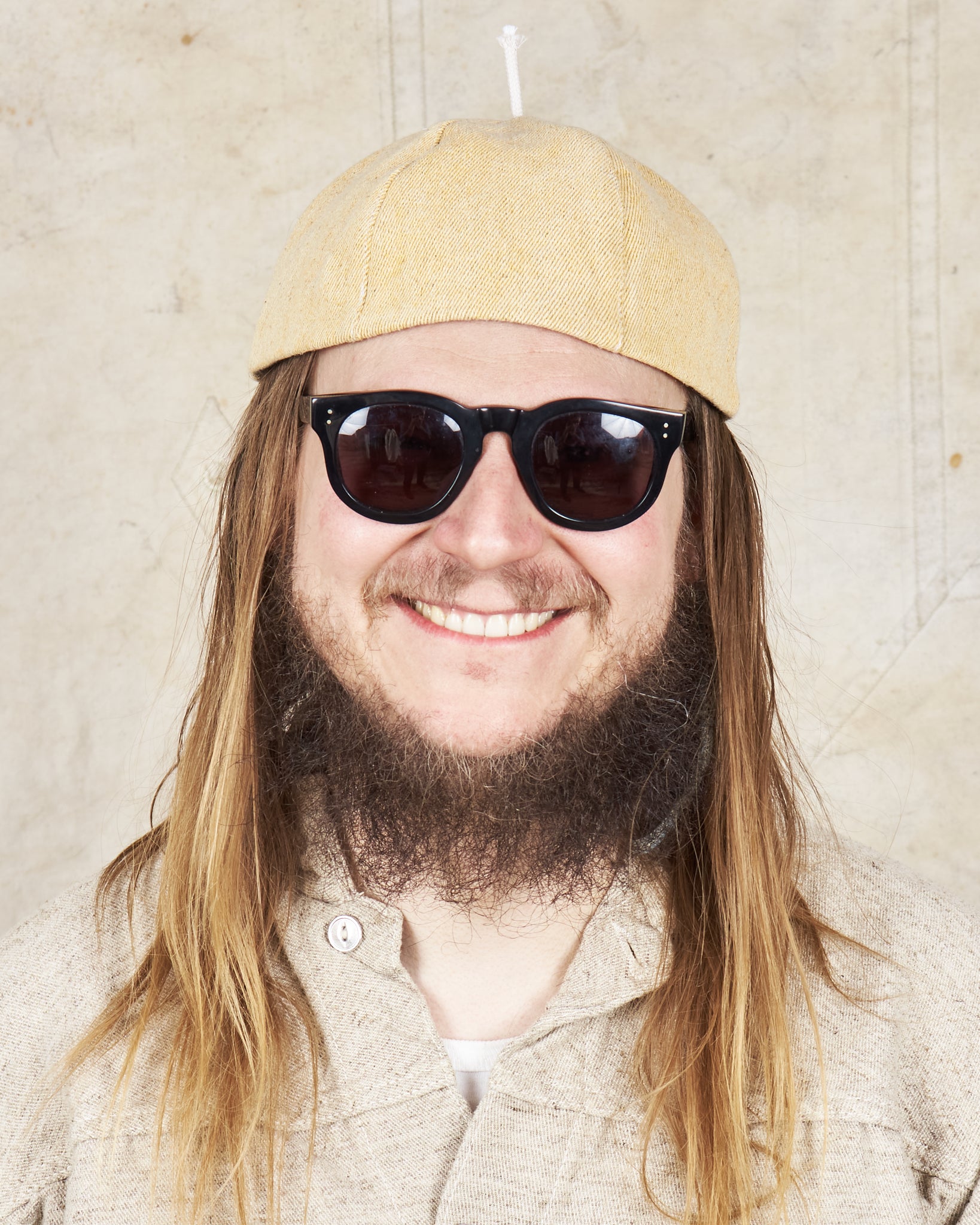 Tender Type 802 Monk Hat Hemp Wool Cotton Bull Denim Iron Rust Dyed ...
