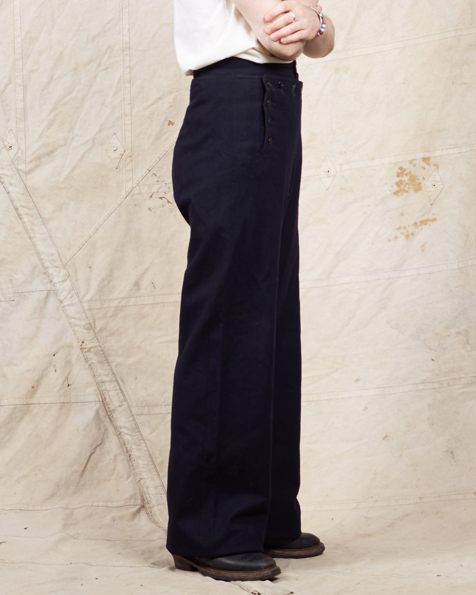Vintage 1969 Original US NAVY Wool Sailor Pants – Second Sunrise